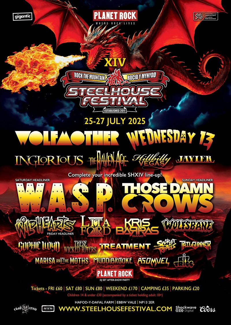 STEELHOUSE ANNOUNCE NEW BANDS - Maximum Volume Music